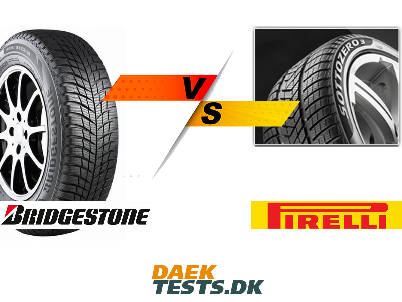 Sammenlign: Bridgestone Blizzak LM-001 vs. Pirelli Winter Sottozero 3